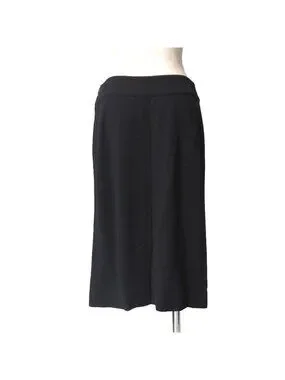 CHANEL | Skirts | Chanel Vintage Skirt 38 Cc Logo Black | Poshmark